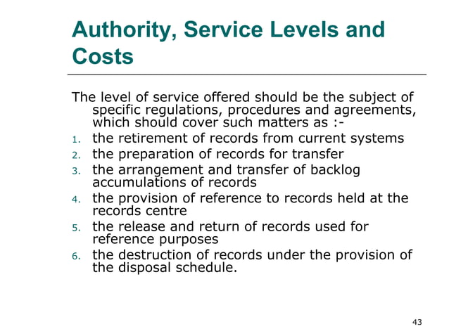 Planning and developing a records center | PPT