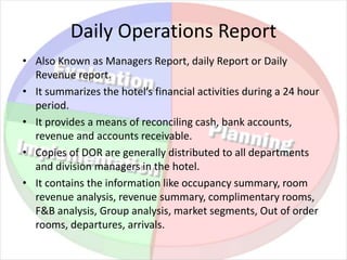 Planning and evaluating front office operations | PPT