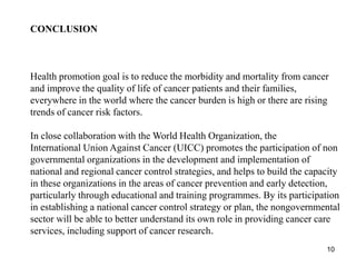 Planning and evaluating Health Promotion ( Cancer).ppt