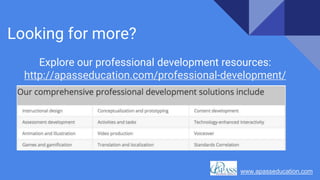 Planning and evaluating professional development for k12 educators | PPTX