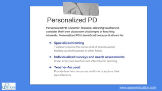 Planning and evaluating professional development for k12 educators | PPTX