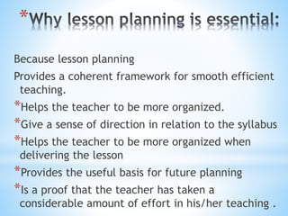 Planning and instruction ppt | PPTX