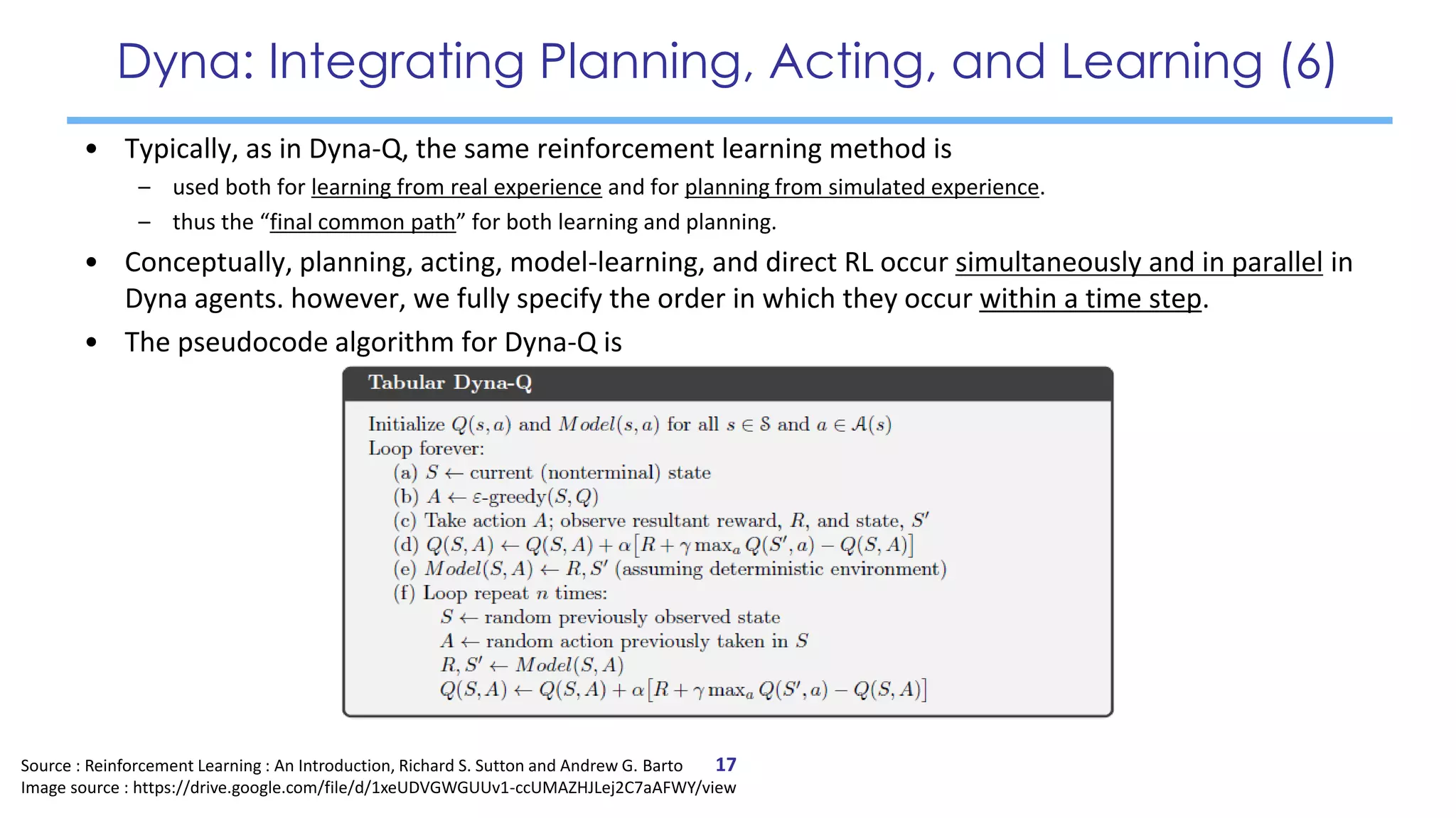 Planning and Learning with Tabular Methods | PDF