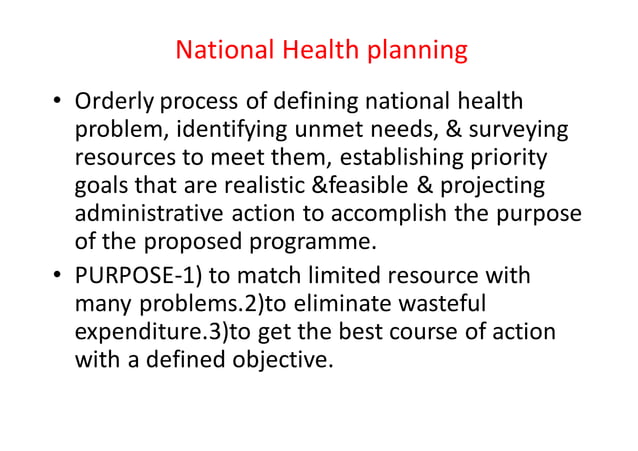 Planning and management in health sector | PDF | Healthcare Industry ...
