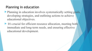 Planning and managing learning of primary education | PPT