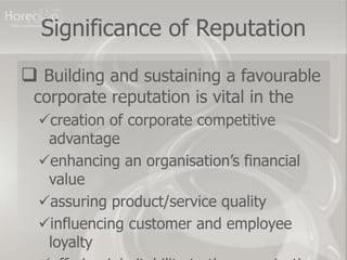 Planning and measuring ambient reputation management | PPTX