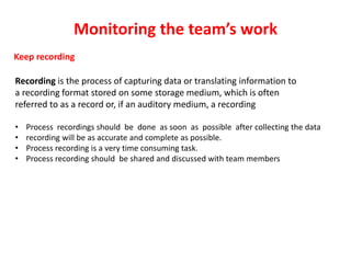 Planning and monitoring work section 22 | PPTX