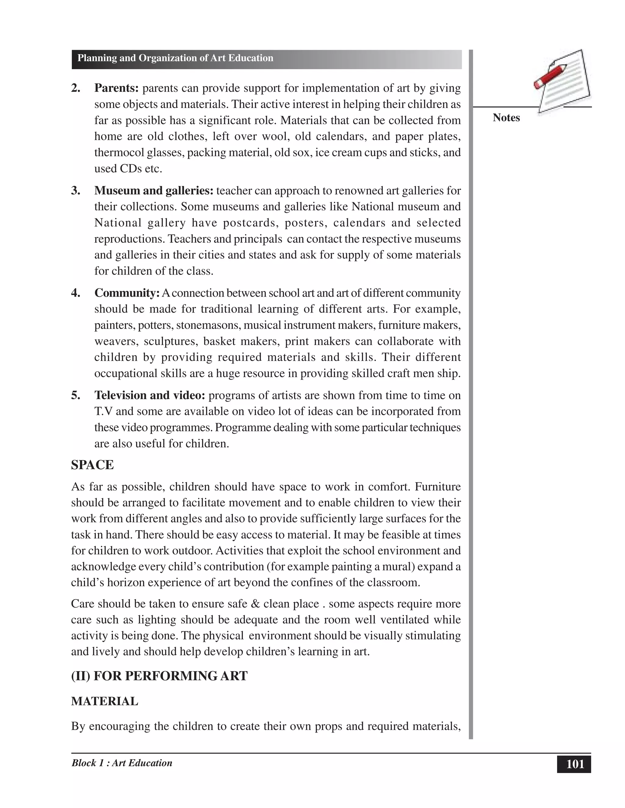 Planning and organization of art integrated learning | PDF
