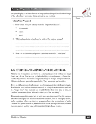 Planning and organization of art integrated learning | PDF