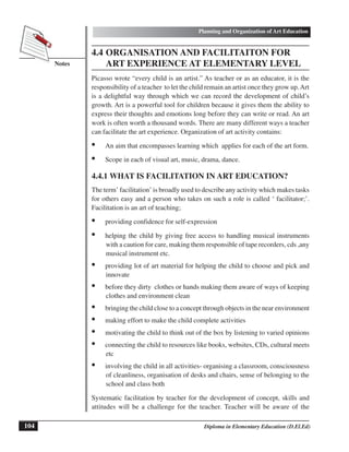 Planning and organization of art integrated learning | PDF