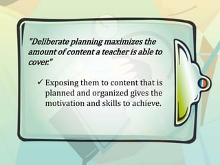Planning and Organization of Instruction | PPTX