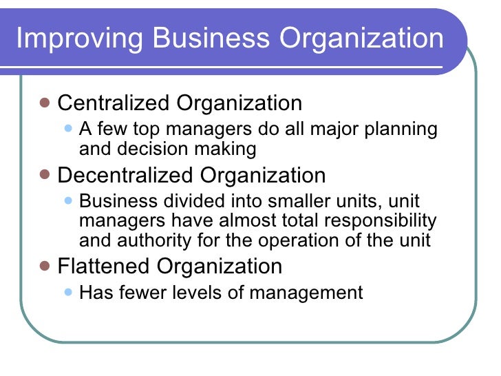 Planning And Organizing