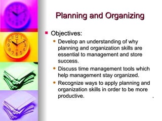 Planning And Organizing Your Time | PPT