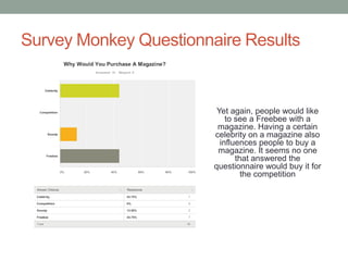 Questionnaire and Survey Monkey Results | PPTX