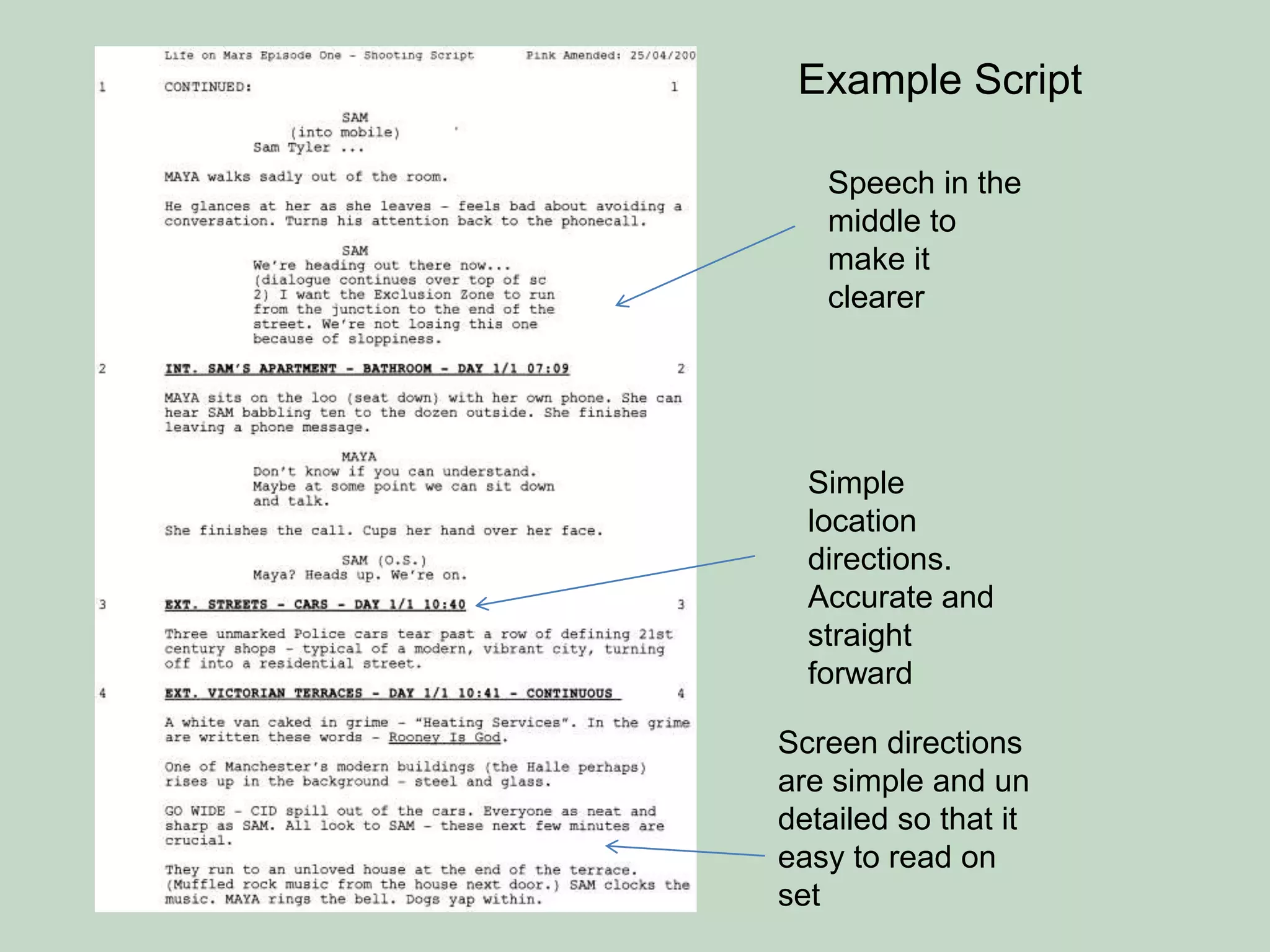 Planning and research script | PPTX | Screenwriting | Content Production