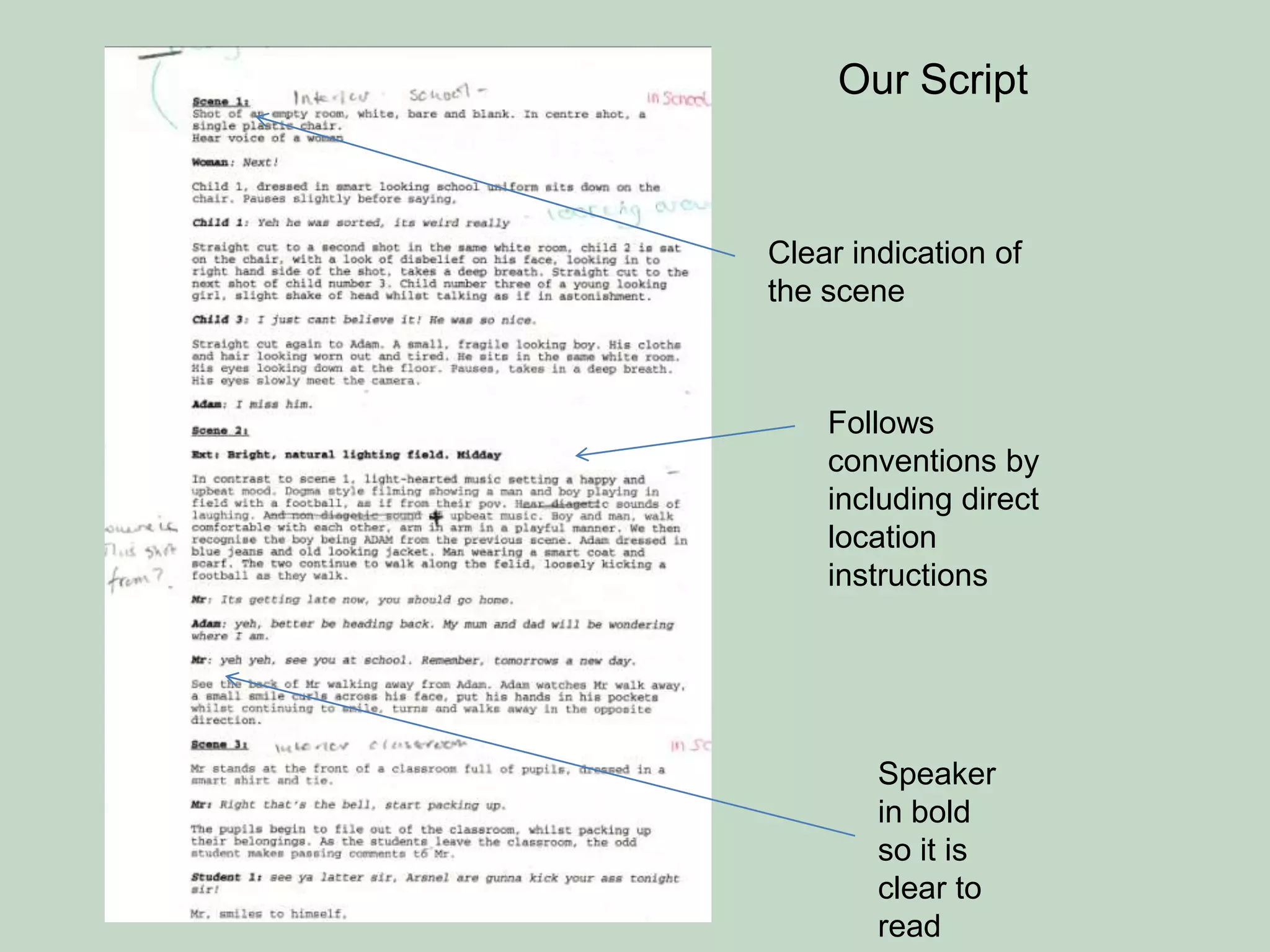 Planning and research script | PPTX | Screenwriting | Content Production