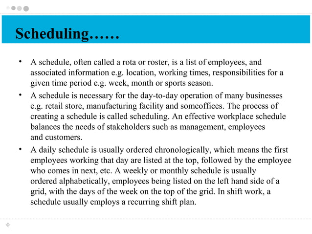 Planning and scheduling | PPT
