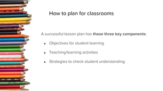 How to create a lesson plan for teaching and education | PPTX