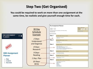 Planning and writing assignments (business example) | PPTX