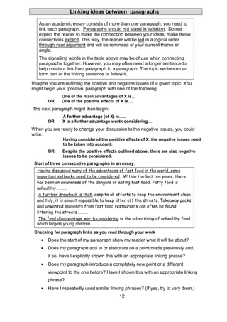 Planning and writing essays | PDF | Homework and Study | Education