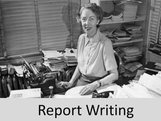 Planning and writing reports | PPT