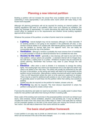 Planning a new internal partition | PDF