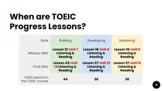Planning a new toeic lesson. slides carnival | PDF