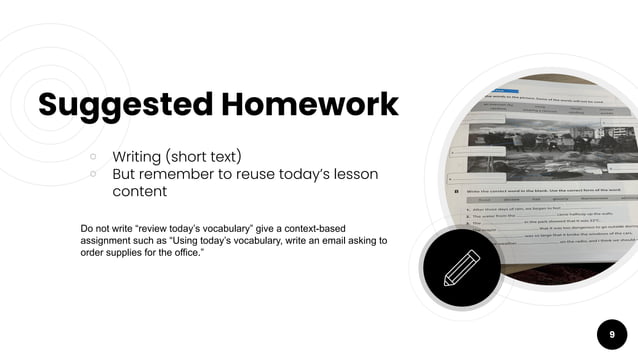 Planning a new toeic lesson. slides carnival | PDF | Homework and Study ...