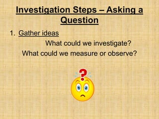 Planning an investigation | PPTX