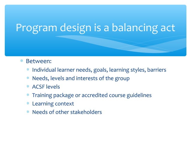 Planning a numeracy program | PPT