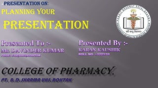 What to plan for presentation what a presentation onPlanning a presentation.pdf