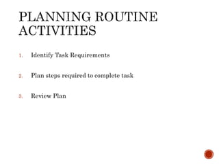 Planning a Routine Activity.ppt