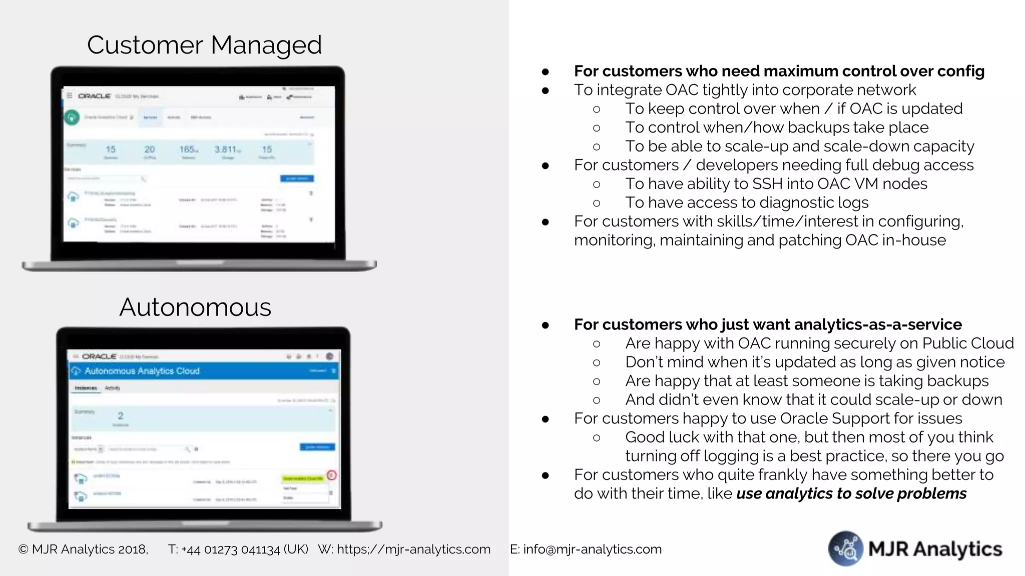 Planning a Strategy for Autonomous Analytics and Data Warehousing | PPT
