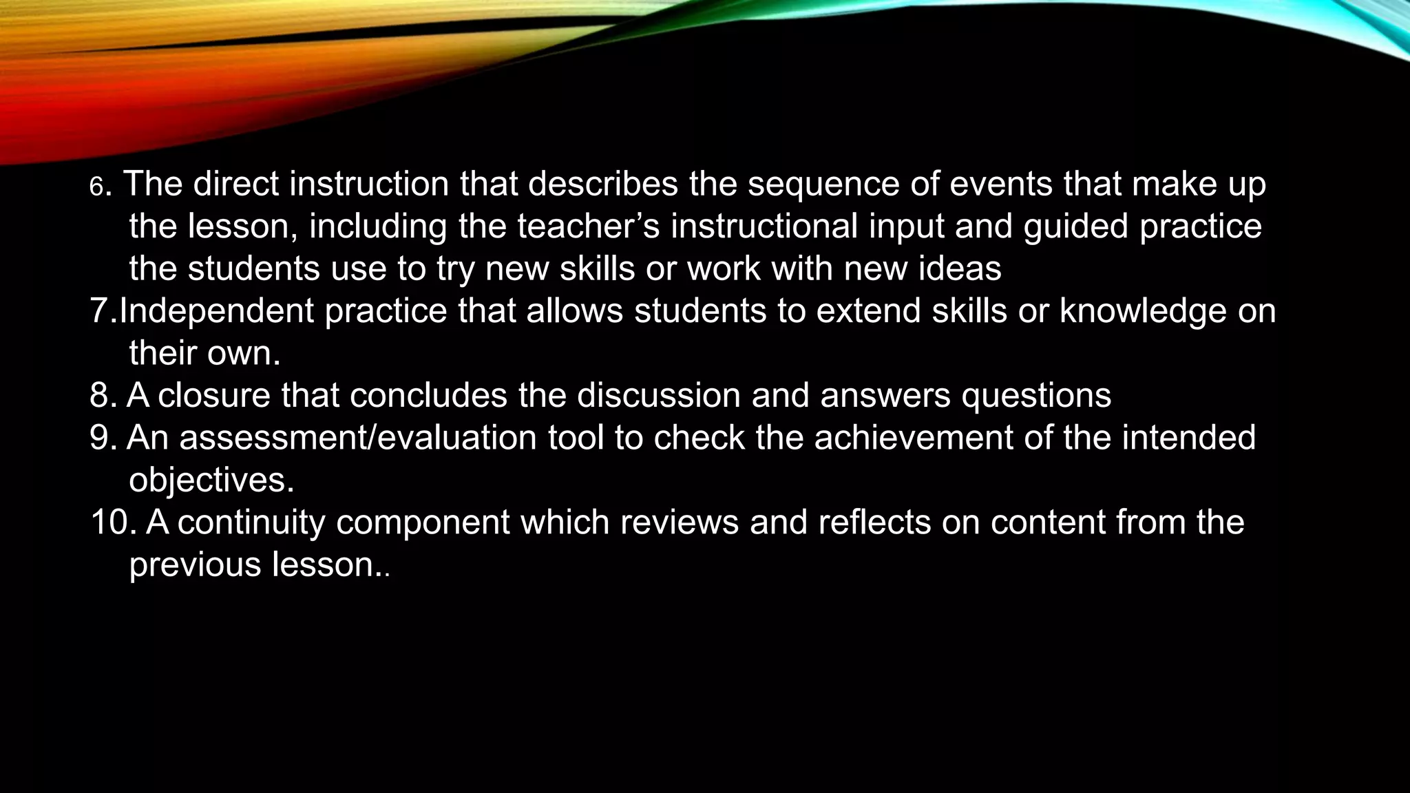 Planning at class level lesson plan | PPT