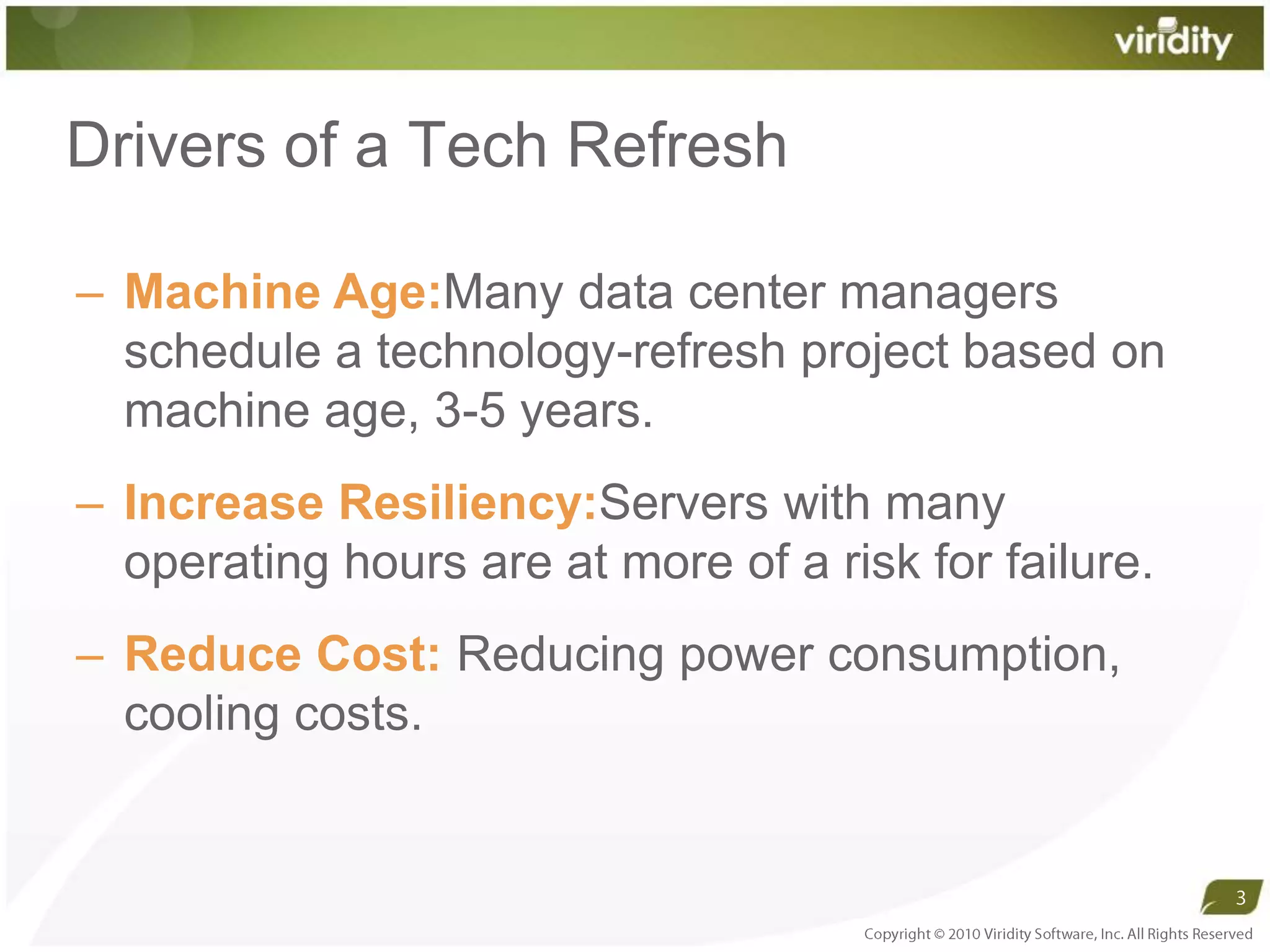 Planning a Tech Refresh with the Right Information | PPTX