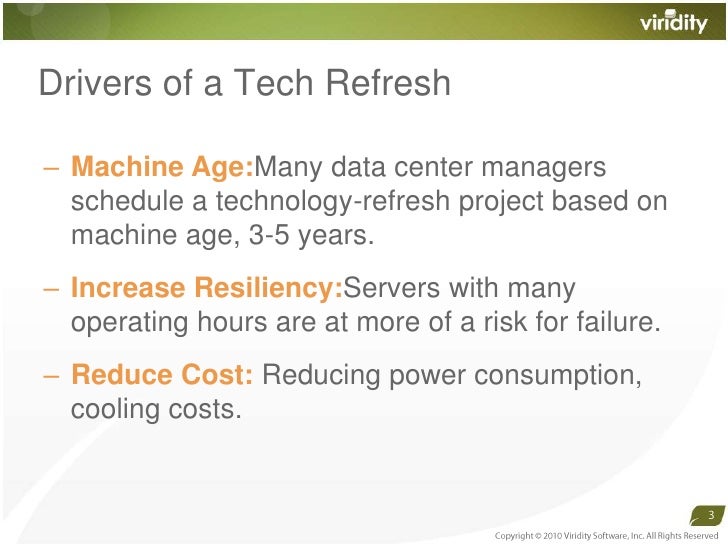 Planning a Tech Refresh with the Right Information