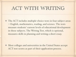 Planning a testing schedule for college admissions | KEY