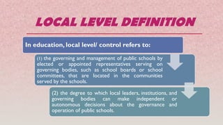 Philippine Education | Planning at Local Level | PDF