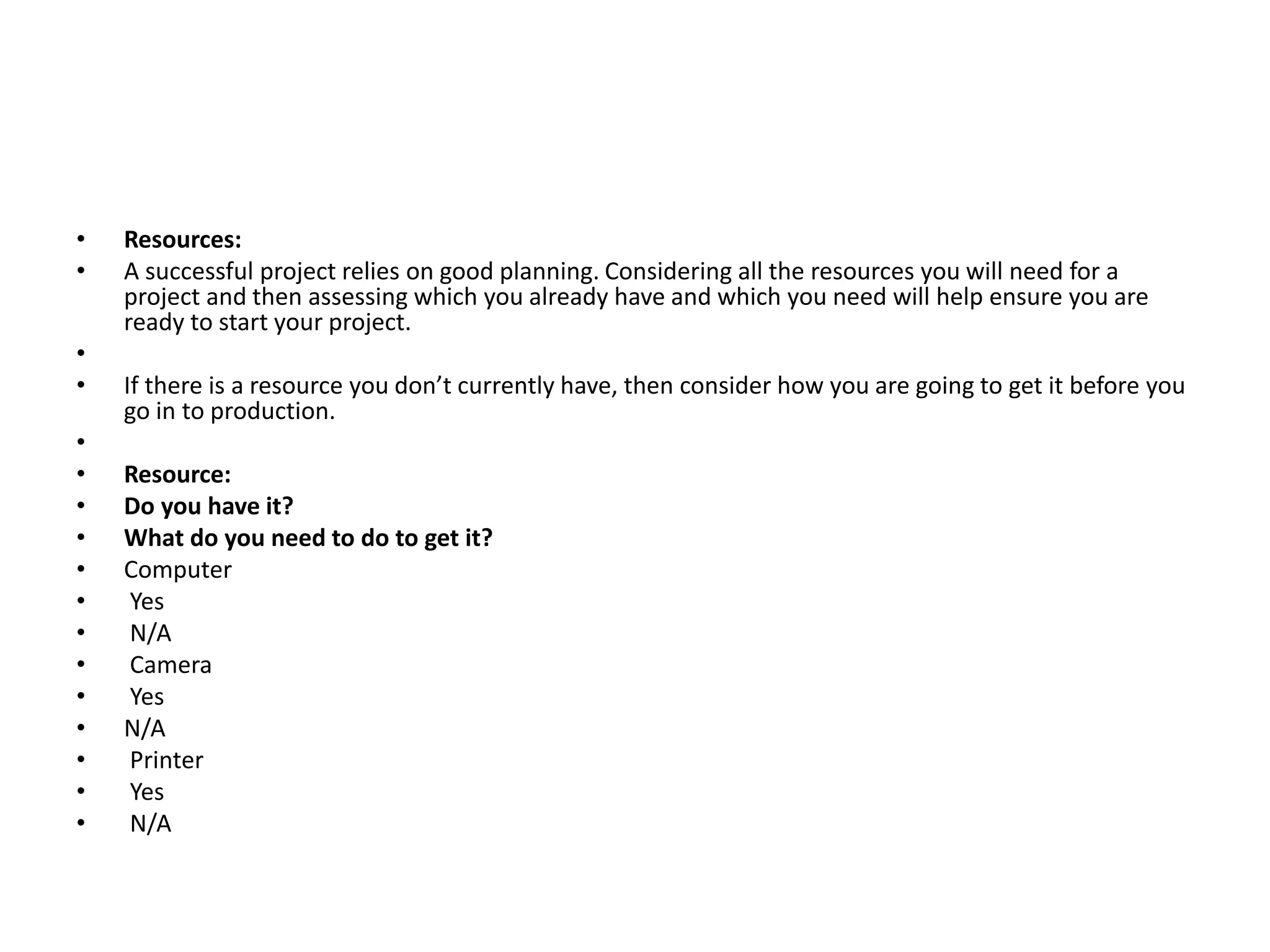 Planning booklet | PPT