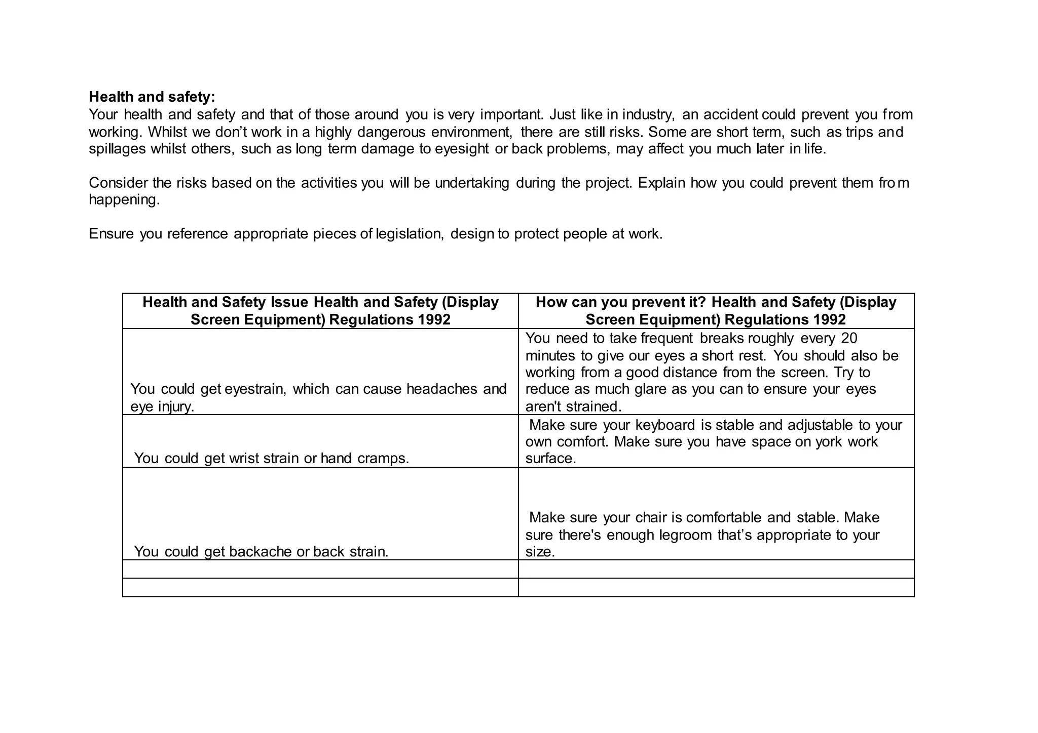 Planning booklet | DOCX | Eye and Vision Conditions | Diseases and ...