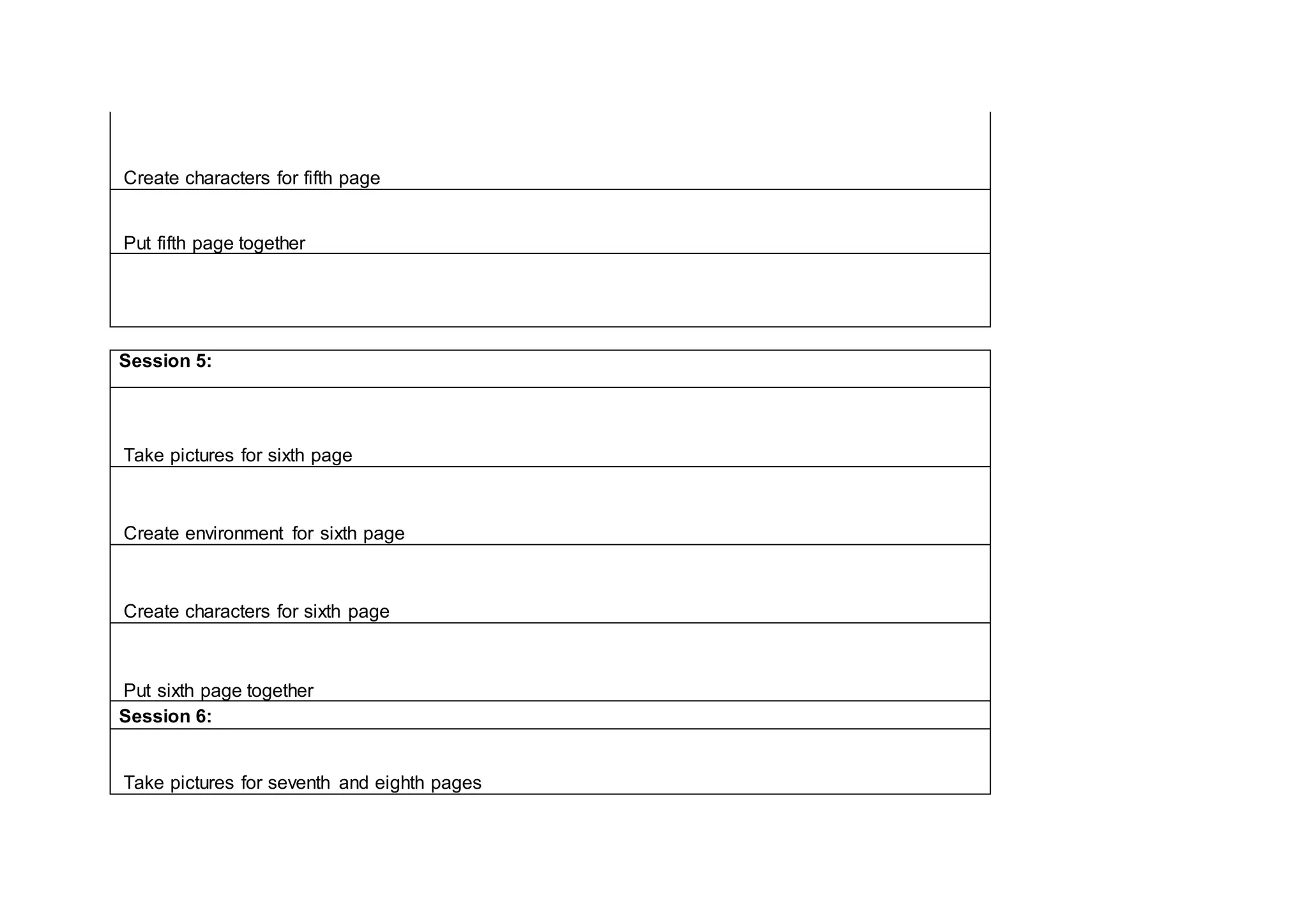Planning booklet | DOCX