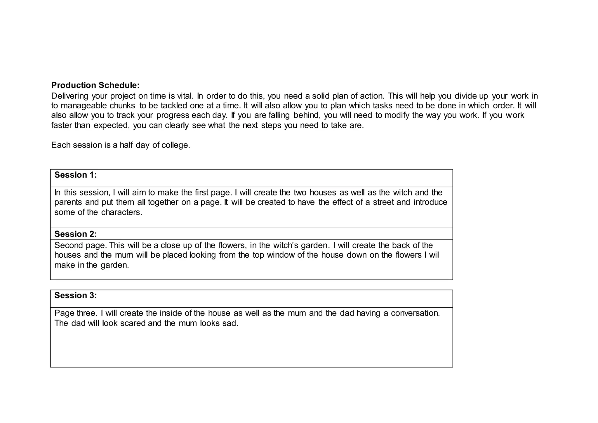 Planning Booklet | DOCX