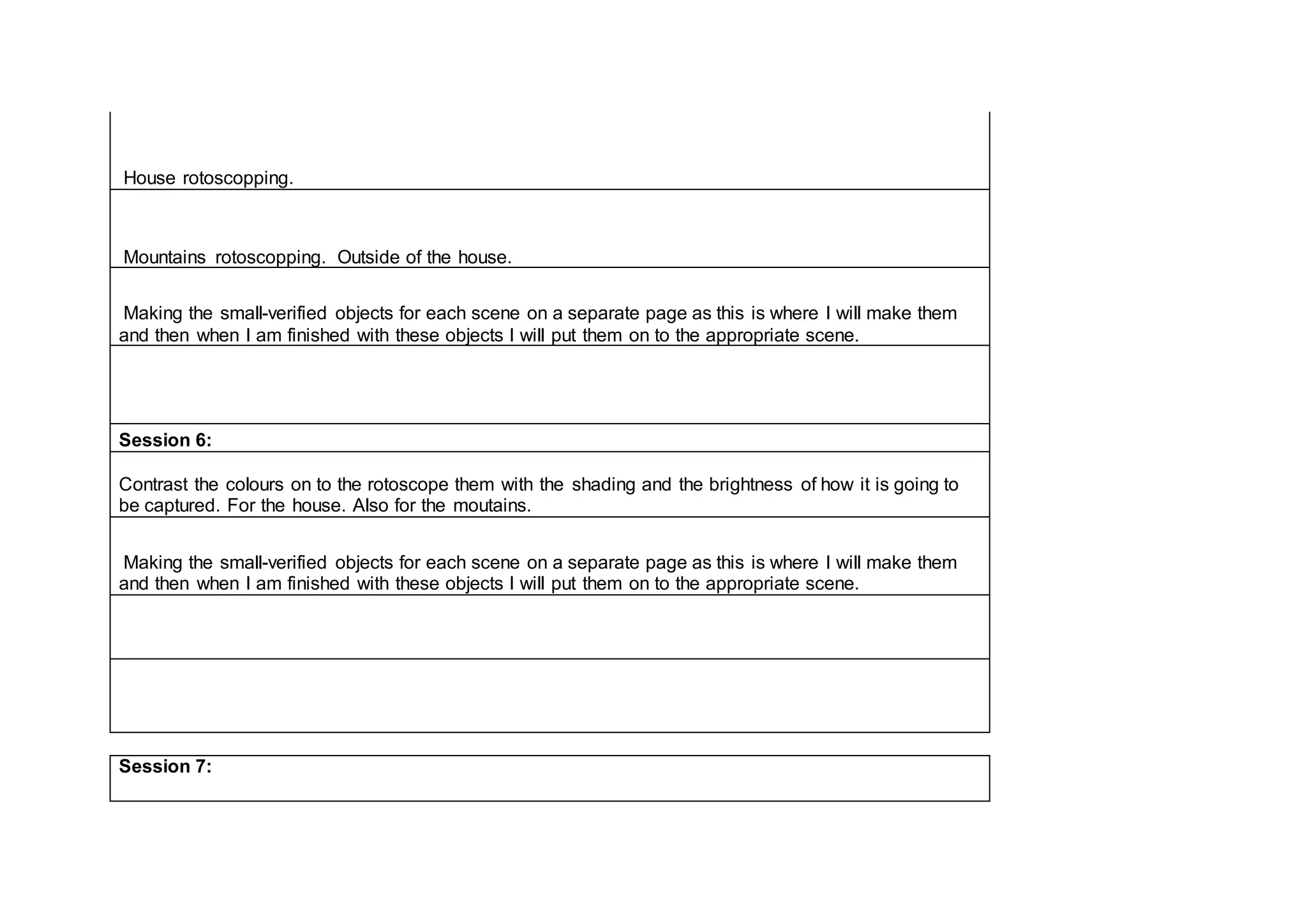 Planning booklet | DOCX