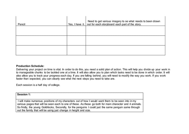 Planning booklet | DOCX