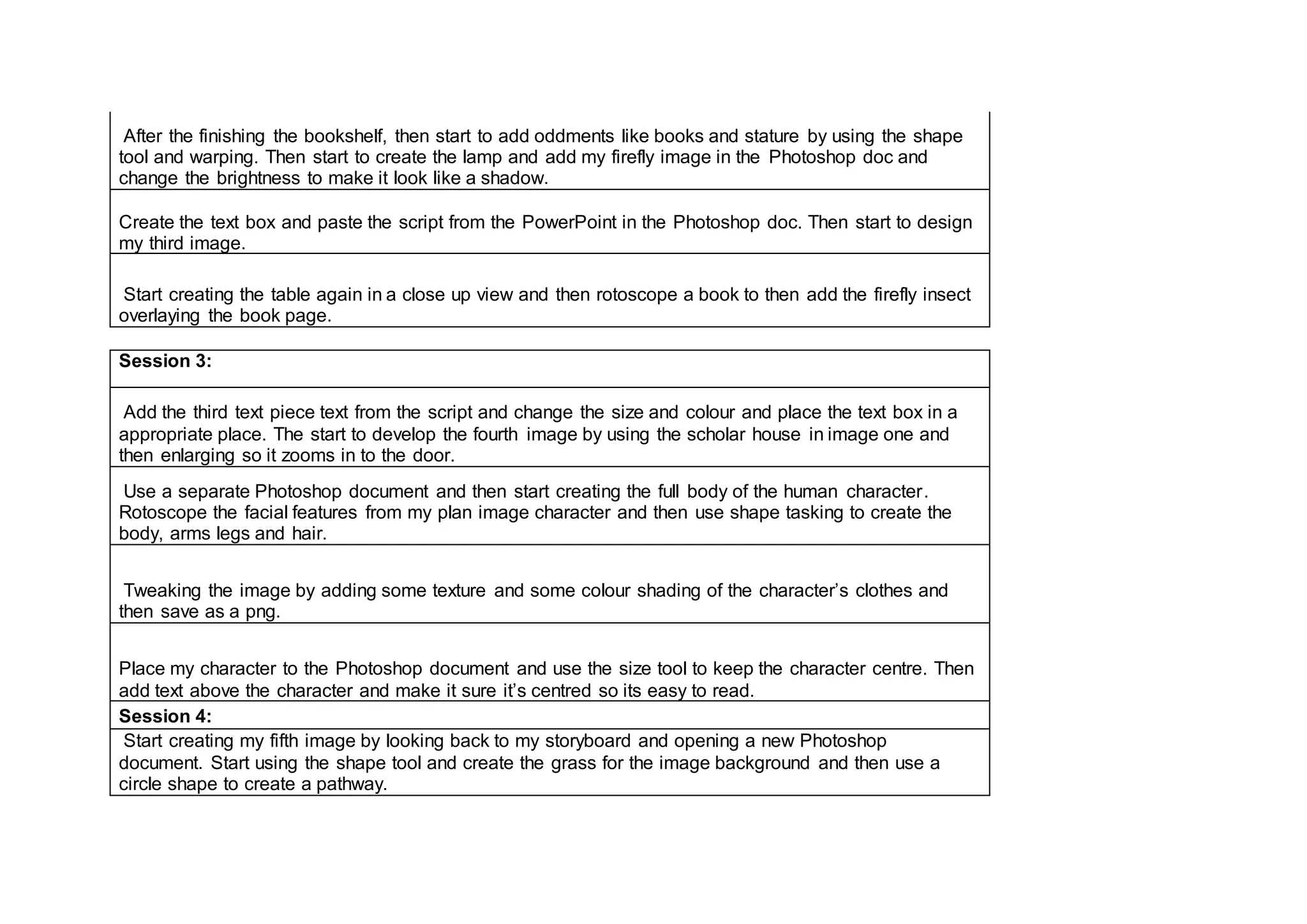 Planning booklet Updated | PPT