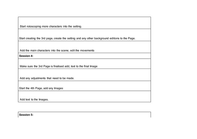 Planning booklet word | PPT