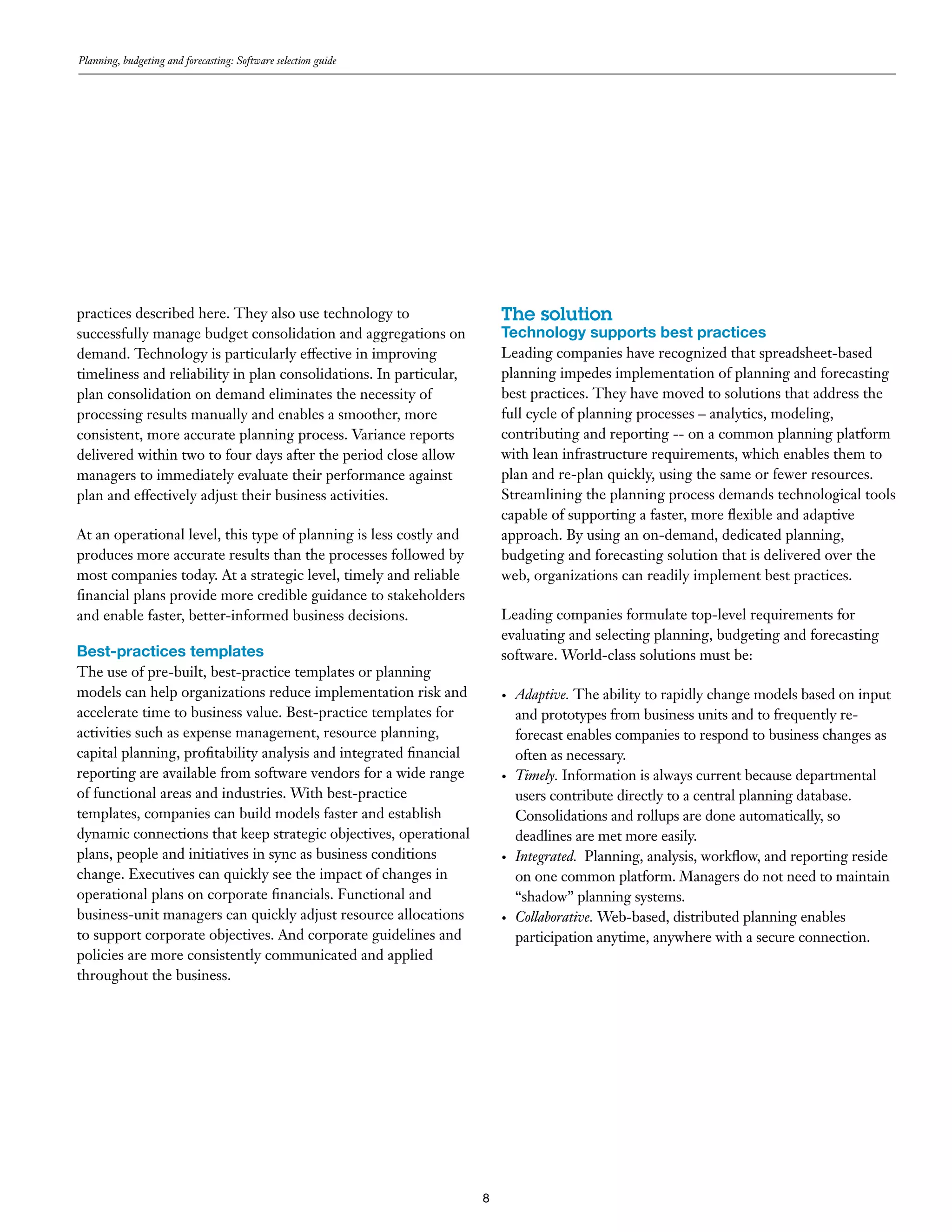 Planning budgeting forecasting | PDF