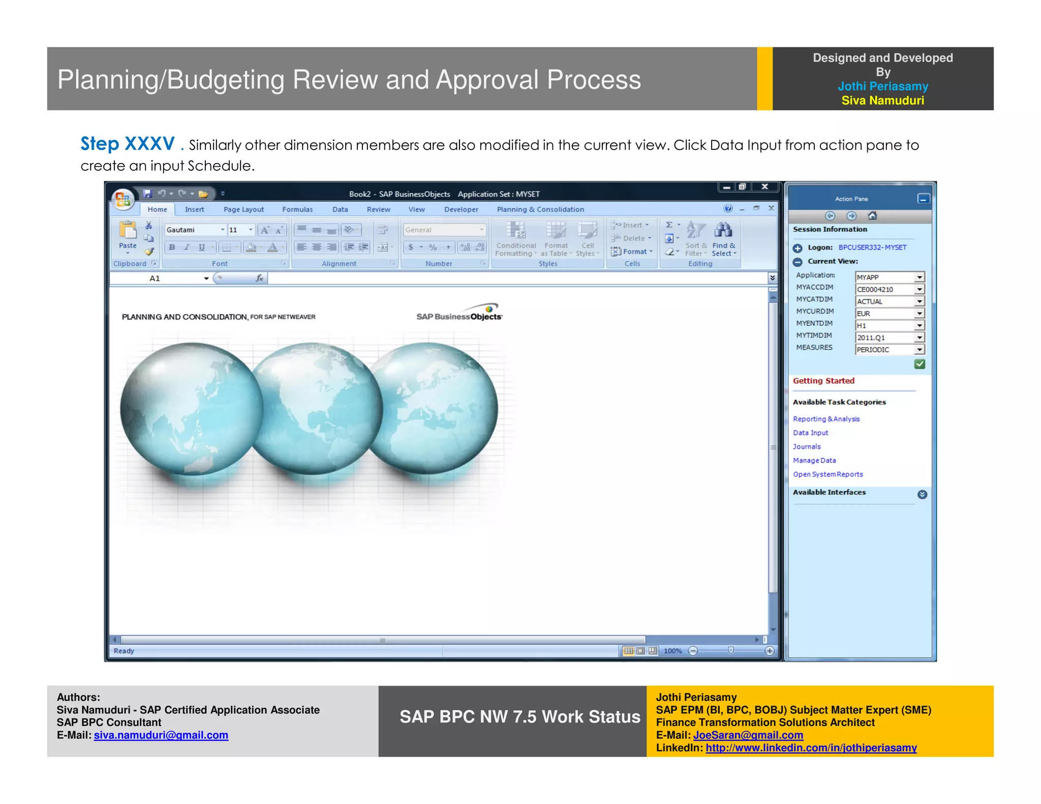 Financial Planning/Budgeting Review and Approval Process in SAP BPC NW ...