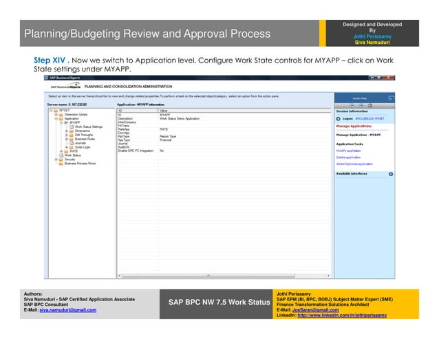 Financial Planning/Budgeting Review and Approval Process in SAP BPC NW ...