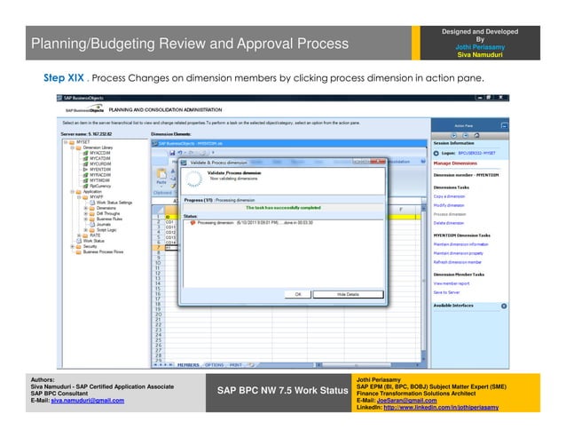 Financial Planning/Budgeting Review and Approval Process in SAP BPC NW ...